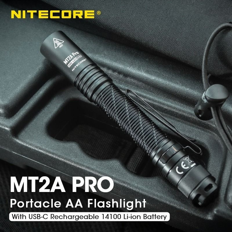 NITECORE MT2A Pro Torch Light Lampu Suluh EDC Flashlight 1000 Lumen ...