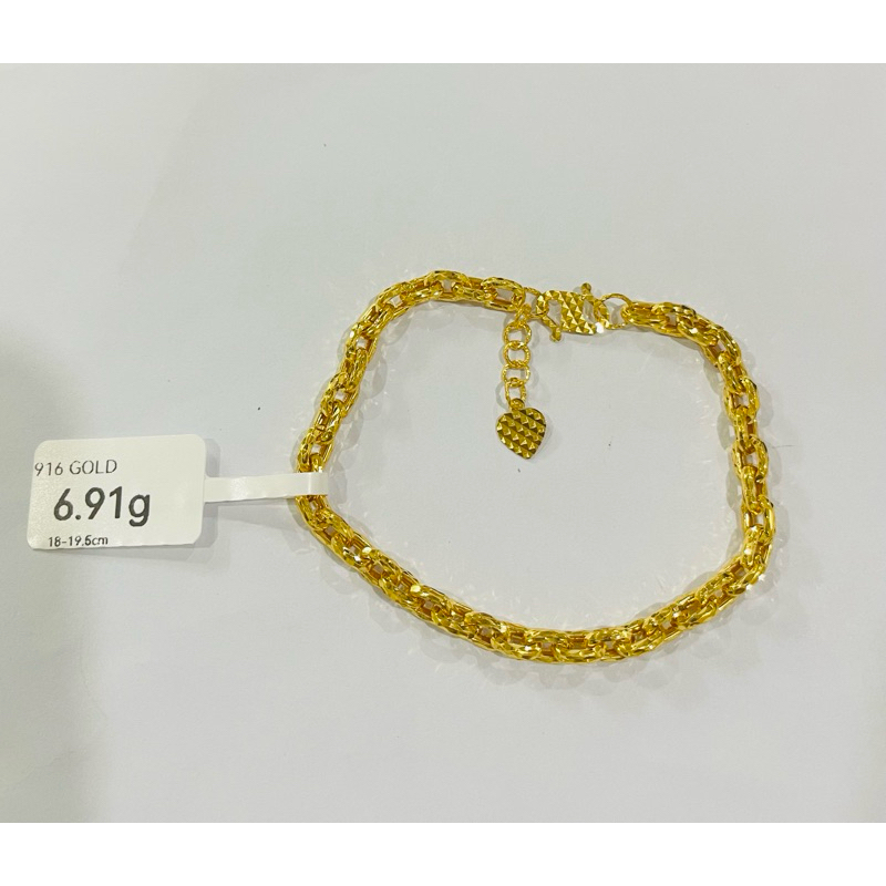 Youloong Gelang Tangan Sauh cutting EMAS916/ Sauh Design bracelet ...