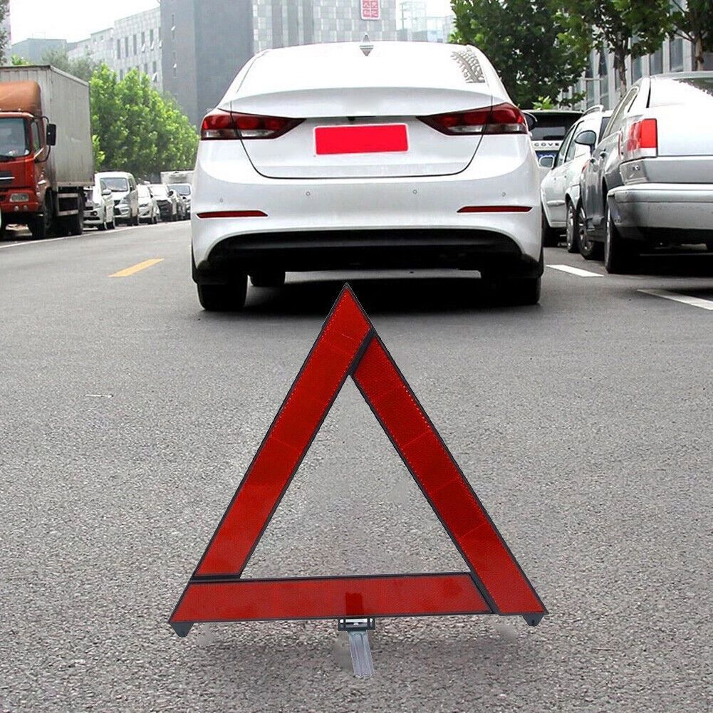 Car Warning Triangle Sign Car Emergency Triangle Reflective Hazard Sign ...