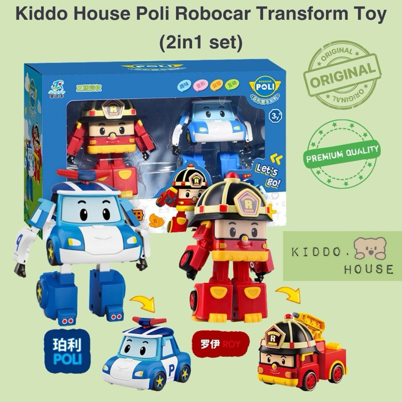 Kiddo House 2in1 Set Poli Robocar Transform Toy | Shopee Malaysia