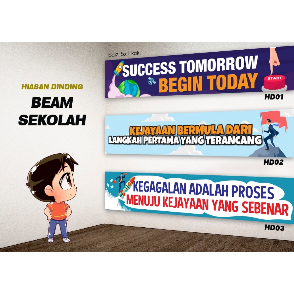 Banner Hiasan Beam Sekolah dan Bilik Darjah | Shopee Malaysia