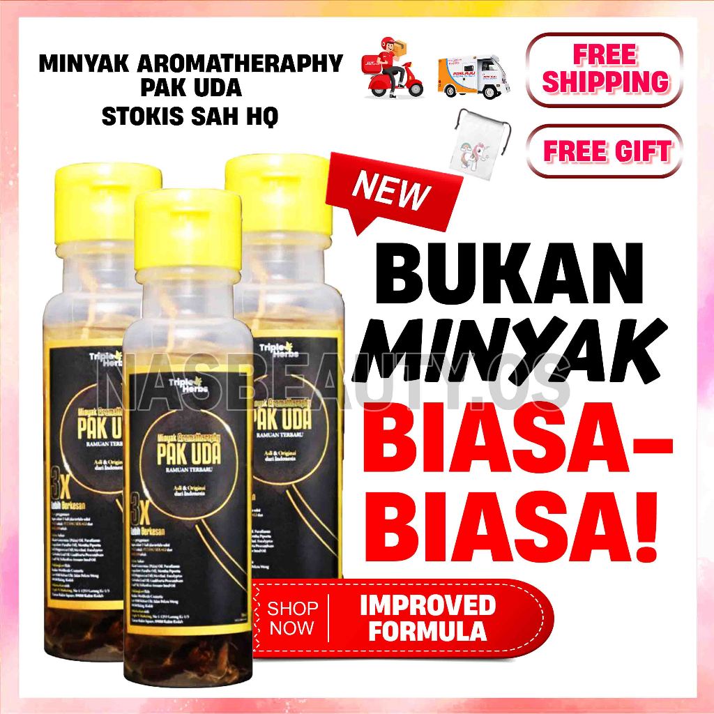 Minyak Saraf Pak Uda 3X Minyak Pak Uda IMPROVED FORMULA 100%ORIGINAL ...