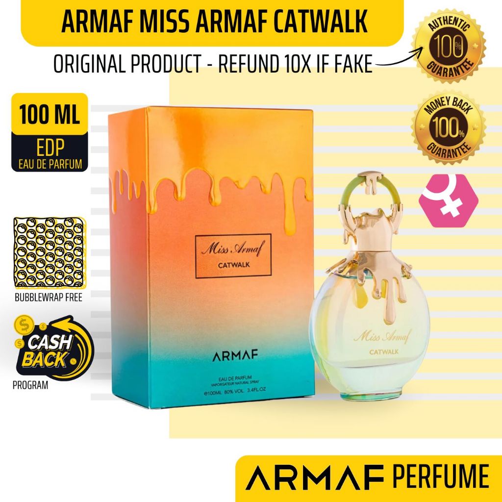 ARMAF Miss Armaf Catwalk 100ML for Women EDP Eau de Parfum Authentic ...