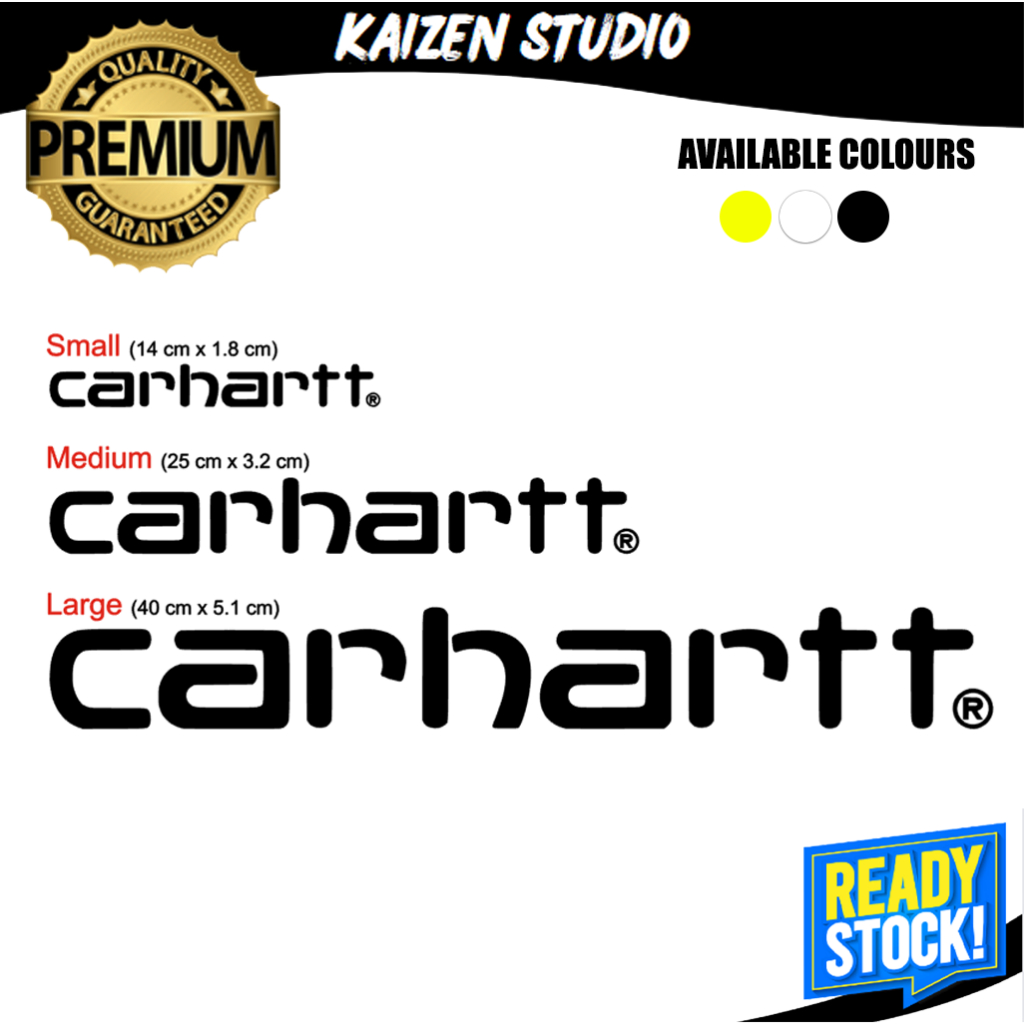 KAIZEN STUDIO Carhartt Vinyl Outdoor Cutting Sticker | Shopee Malaysia