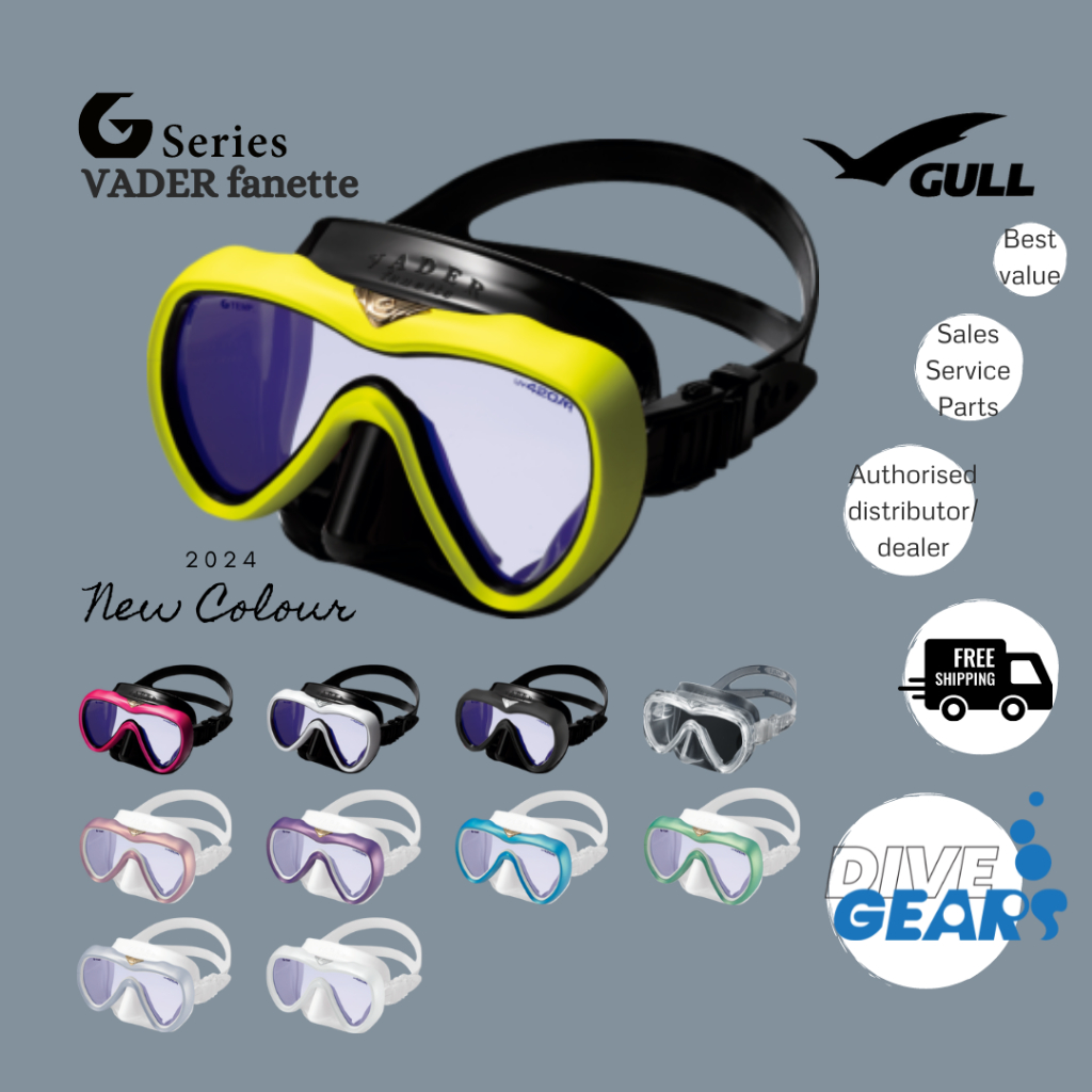 GULL Mask G Series Vader Fanette Scuba Diving Mask | Shopee Malaysia