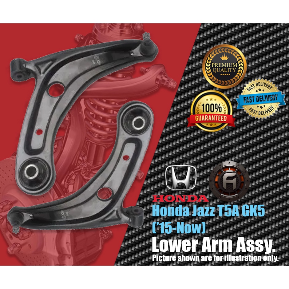 HONDA JAZZ T5A GK5 ('15 - NOW) | LOWER ARM ASSY | FRONT LEFT / RIGHT ...