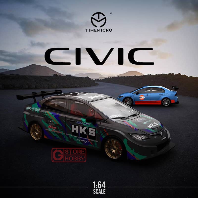 Time Micro 1/64 Honda Civic FD2 Track Edition HKS LIVERY | Shopee Malaysia
