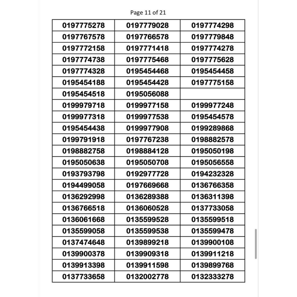 Prepaid VIP Special Number Sim Card (11) | Shopee Malaysia