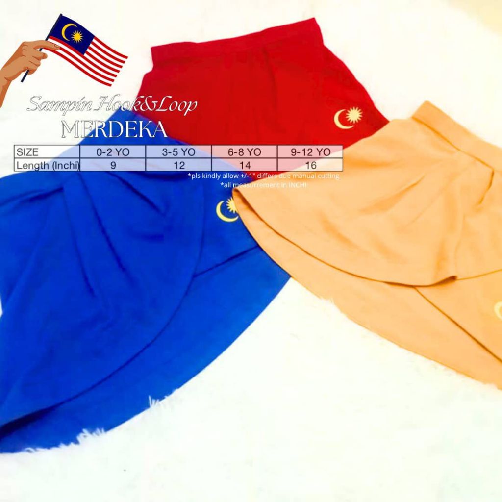 ‼️Ready Stock‼️ Sampin Merdeka Budak Sampin Merdeka Kanak-kanak Sampin ...