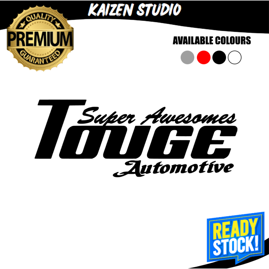 KAIZEN STUDIO Super Awesome Touge Cutting Sticker | Motorsports ...