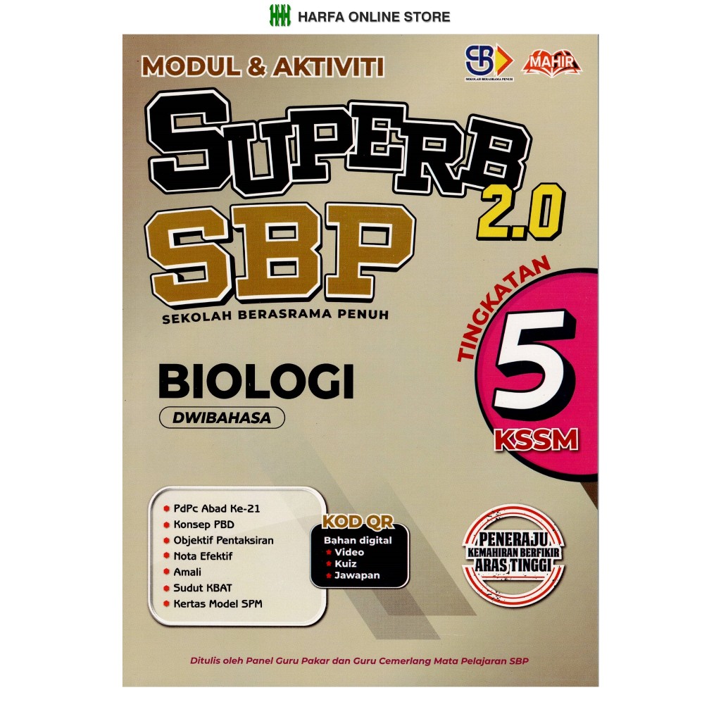 BUKU LATIHAN : MODUL & AKTIVITI SUPERB 2.0 SBP BIOLOGI ( DWIBAHASA ...