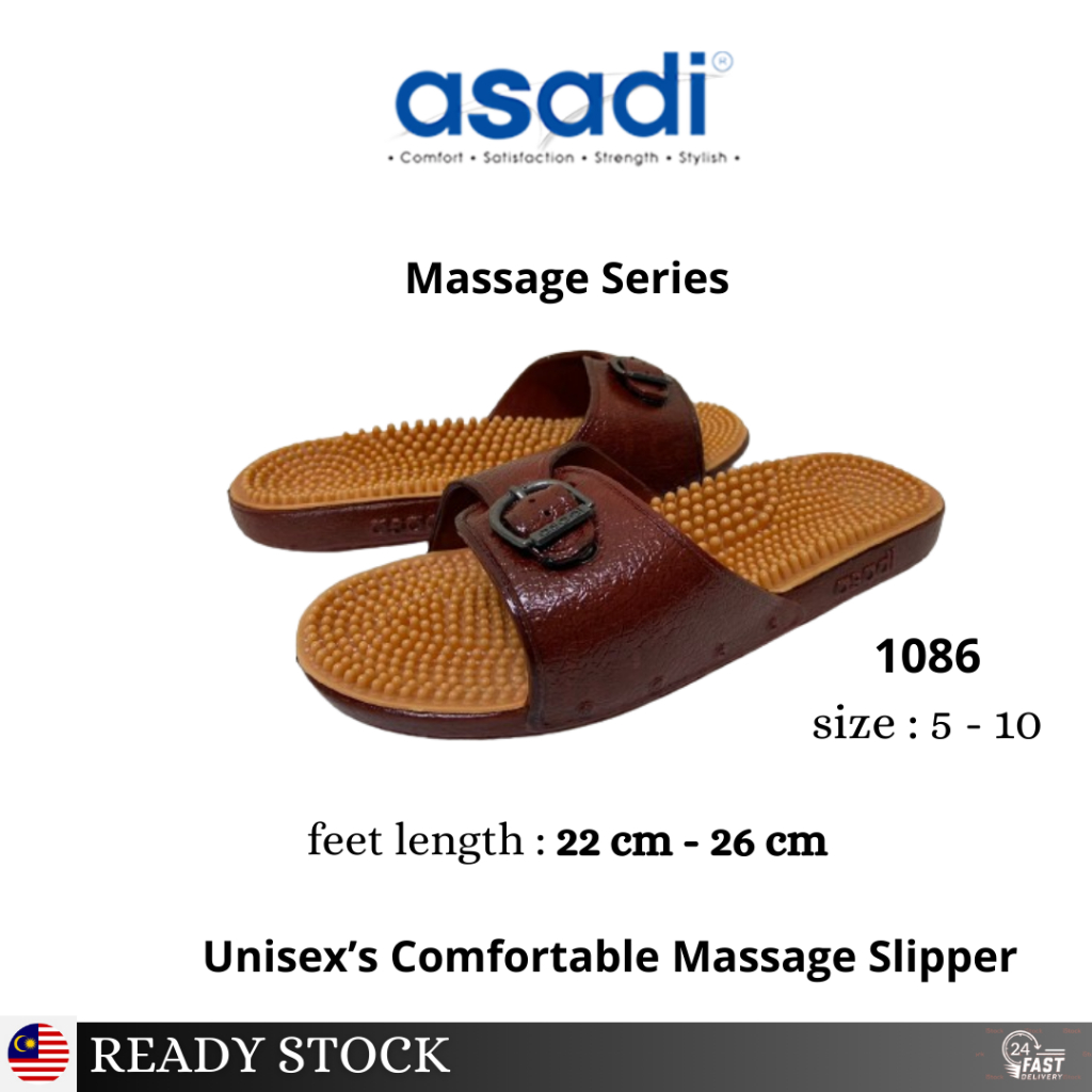 ASADI Massaging Slipper MJA - 1086 | Selipar Massage unisex ASADI kasut ...