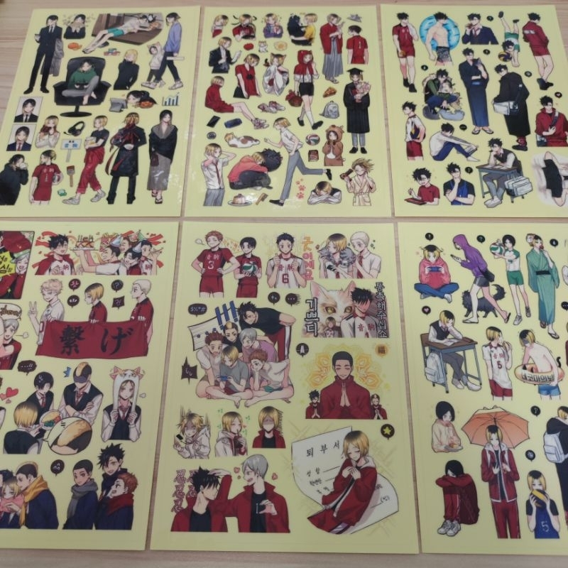[Ready Stock] Haikyuu Fanart Sticker Sheet | Shopee Malaysia
