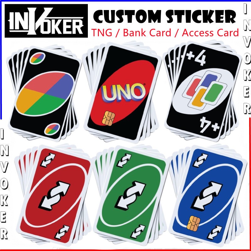 UNO Card - Touch n Go Card Sticker Cover / TNG CARD Sticker / Bank Card ...