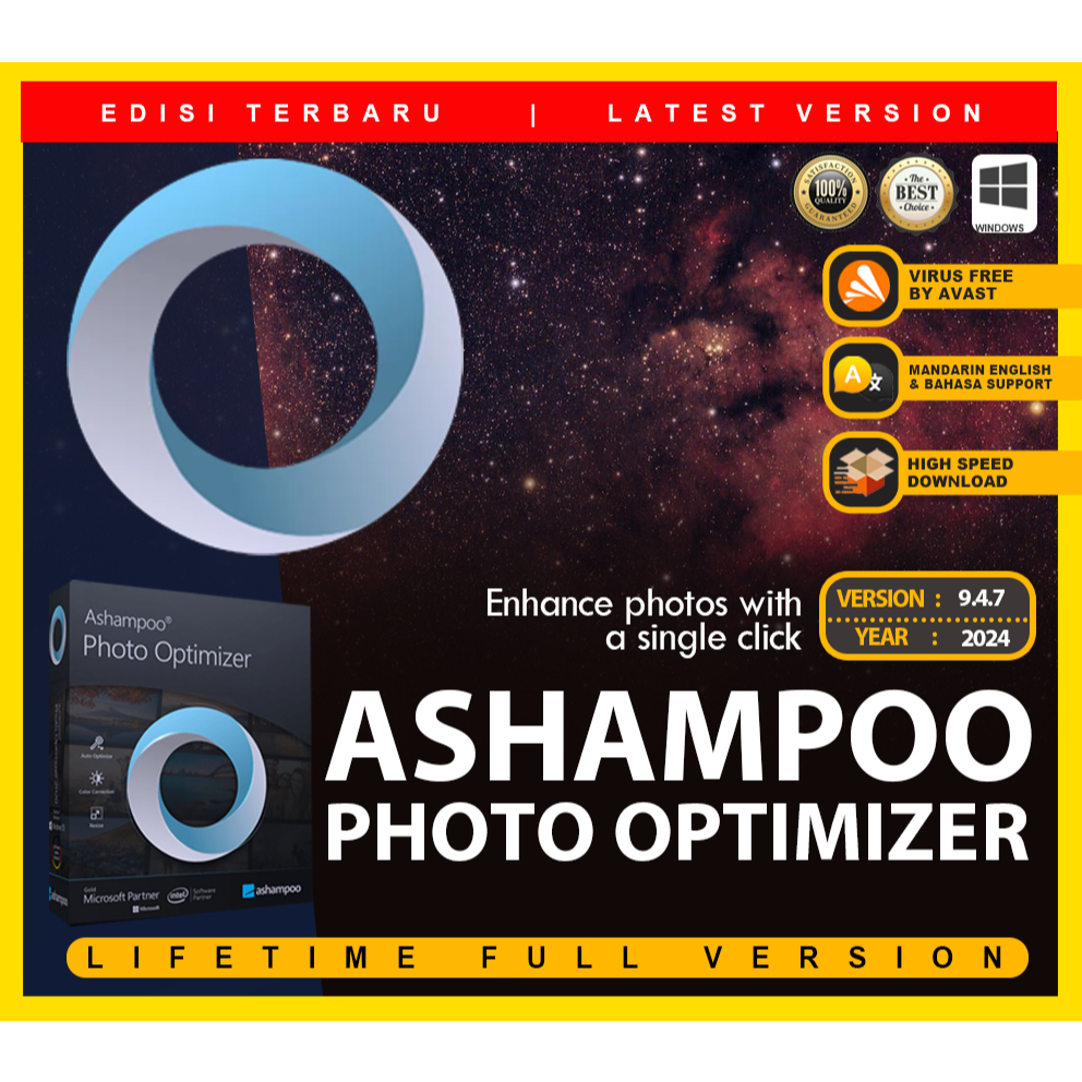 💻 ASHAMPOO PHOTO OPTIMIZER 💻 Windows | Full Version | Lifetime License | Updated 2024 V9.4 ...