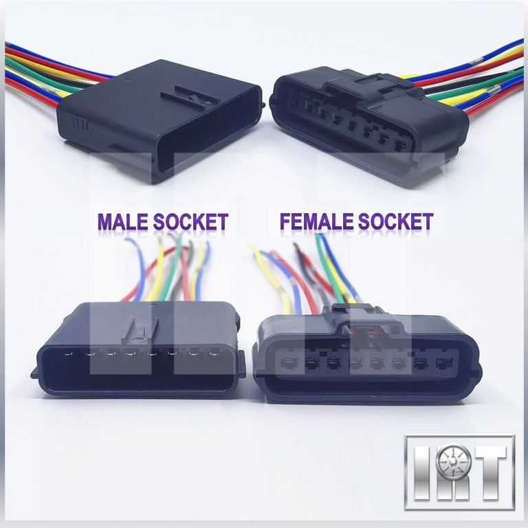 8 Pin Mitsubishi Proton Socket Connector Engine Harness Soket Enjin ...
