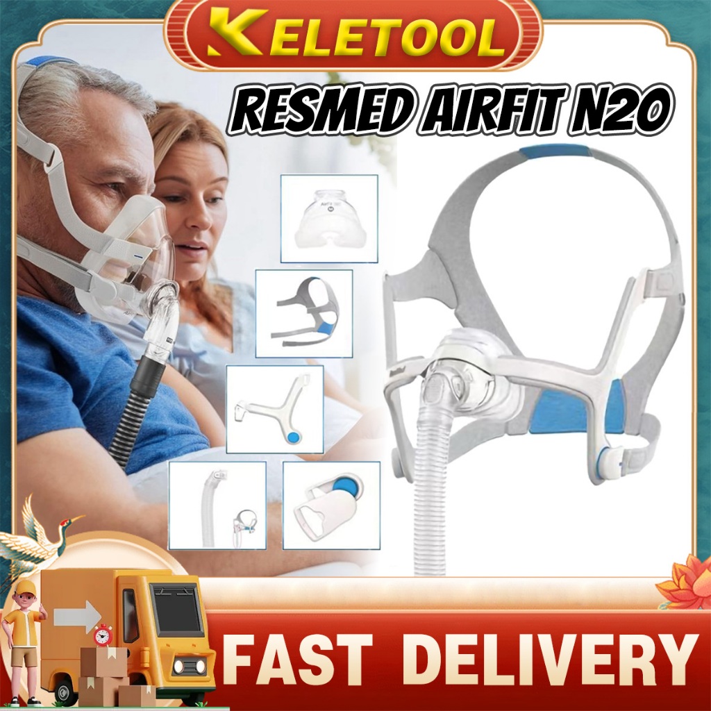 cpap mask Resmed AirFit N20 Nose Mask Components Silicone Headband ...