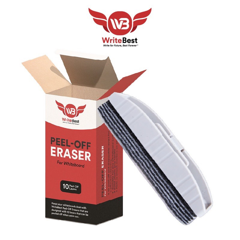 WriteBest Whiteboard Peel-Off Eraser (10 layers)Wb-95(Small)Wb-133 ...