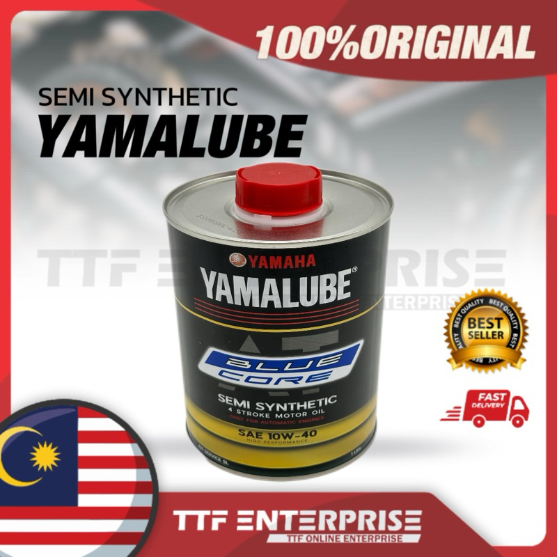 (ORIGINAL) YAMALUBE BLUE CORE 4T-AT 10W-40 SEMI SYNTHETIC (1L) 4 STROKE ...