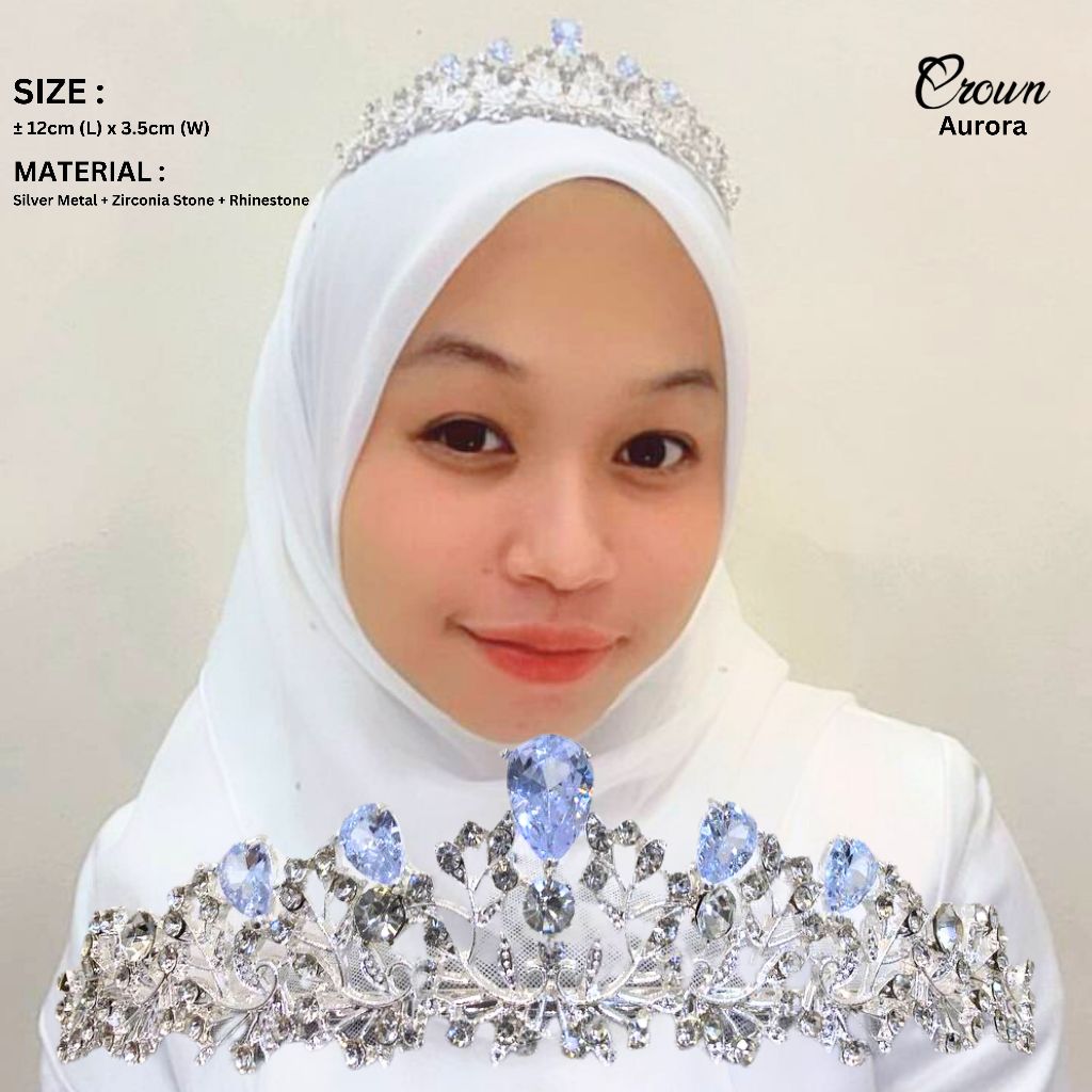 [Crown Bride] Zirconia, Crown Rhinestone | Crown Tunang | Crown Nikah ...