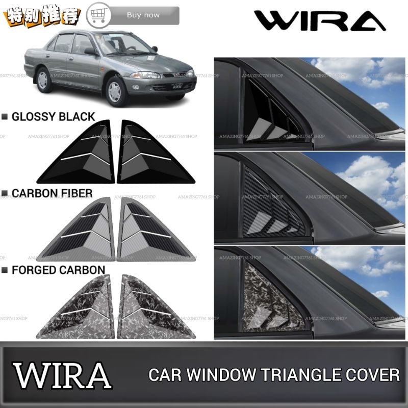 AMAZING PROTON WIRA CAR WINDOW TRIANGLE LOUVER COVER REAR SIDE TRIANGLE ...