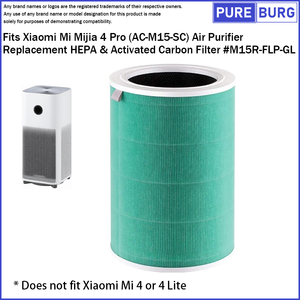Fits Xiaomi Mi Mijia 4 Pro (AC-M15-SC) Air Purifier 2-in-1Replacement ...