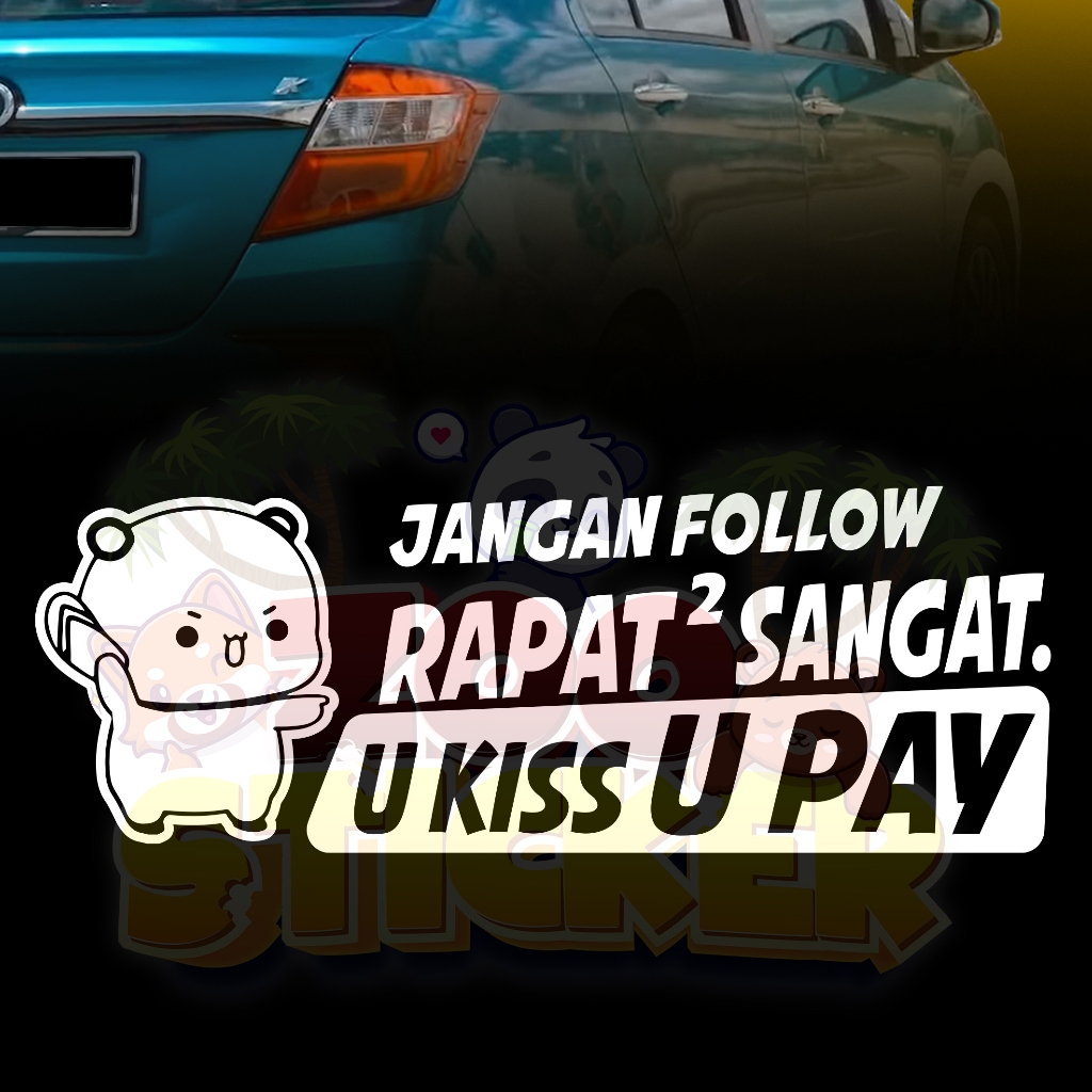 STICKER EMOJI KERETA AYAT-AYAT LUCU PREMIUM 2 / STICKER CERMIN BELAKANG ...