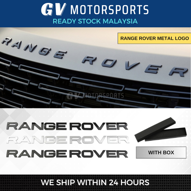 READY STOCK Range Rover 3D Metal Emblem Logo Front Rear Emblem Land ...