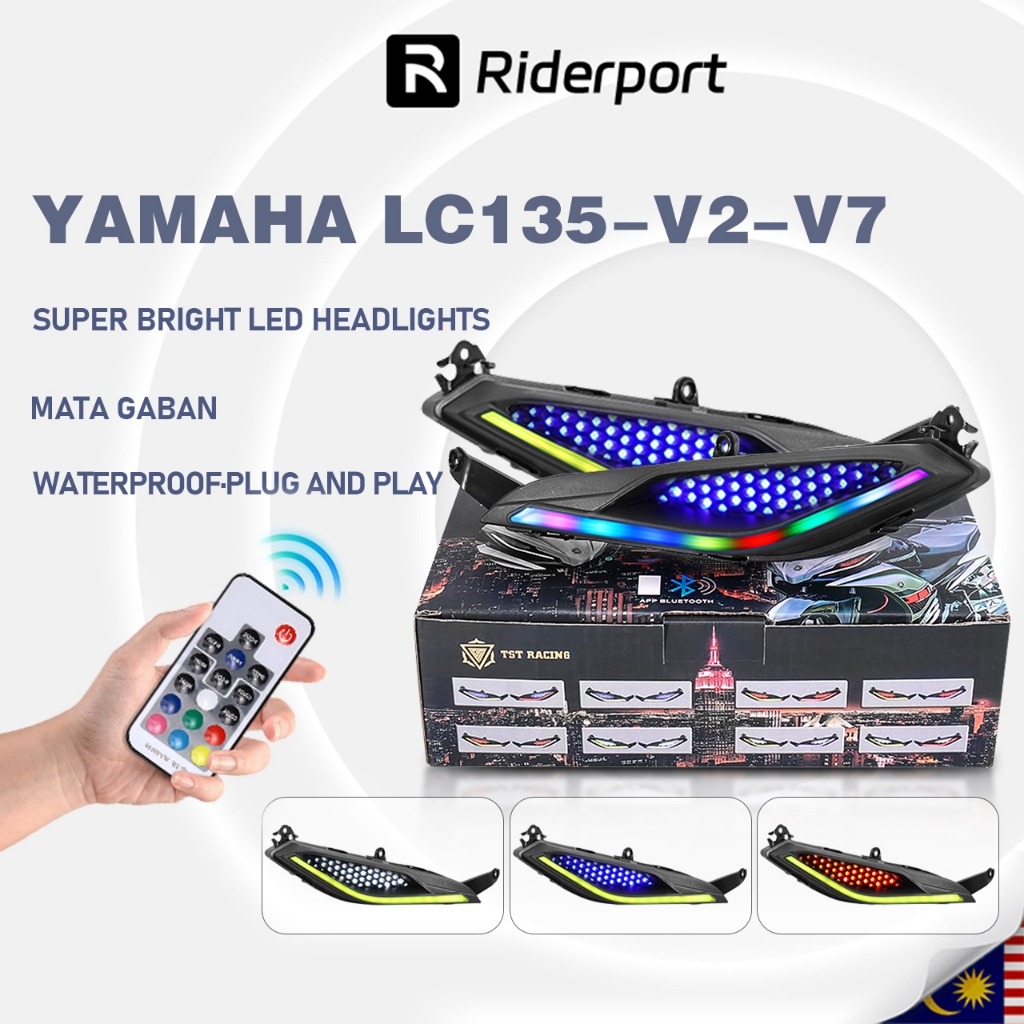 LC 135 V2 V3 V4 V5 V6 V7 RGB Mata Gaban Lampu Dada Signal Lamp LED Lampu Dada Pilot Light Lampu ...