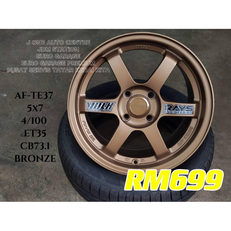 TE37 15inc SAGA AXIA BEZZA MYVI VIOS JAZZ CITY | Shopee Malaysia