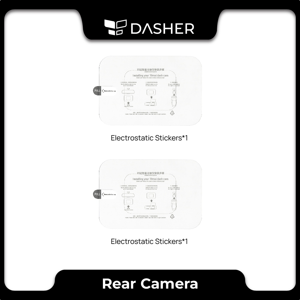 70mai Dashcam Electrostatic Sticker | Electrostatic Film Heat Resistant ...