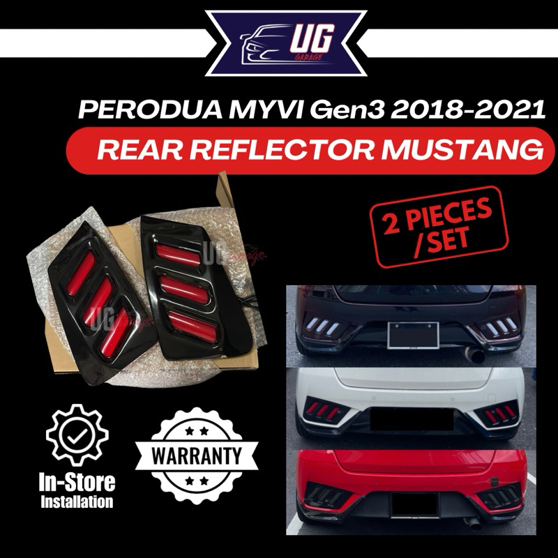 FREE INSTALLATION Custom-made Myvi Car Gen 3 2018 2019 2020 Rear Bumper ...
