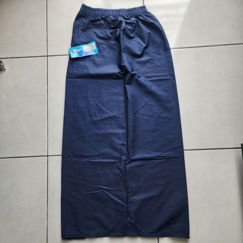 FULLY GETAH / SEPARUH GETAH KAIN BIRU TUA SEKOLAH RENDAH SUSUN TEPI ...