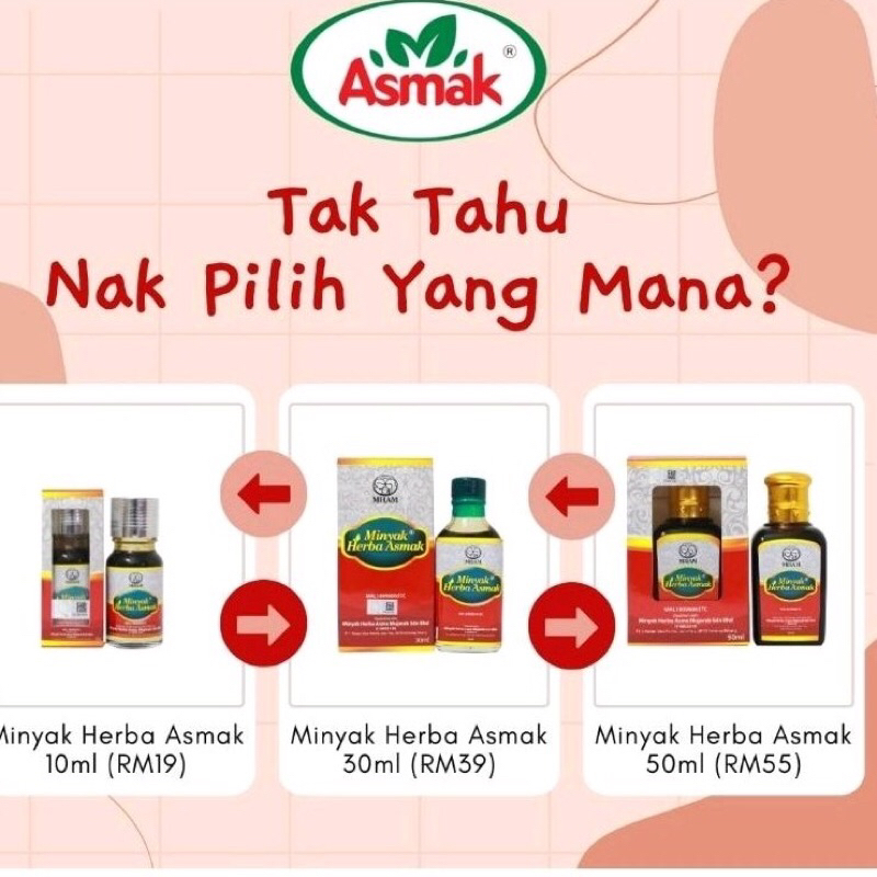 MINYAK HERBA ASMK/MHAM1000 KEBAIKAN ( BATUK CAIRKAN KAHAK KEMBUNG PERUT ...
