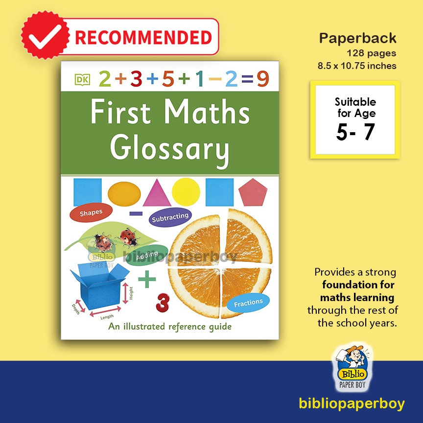 First Maths Glossary: An Illustrated Reference Guide (DK First Reference) | Shopee Malaysia