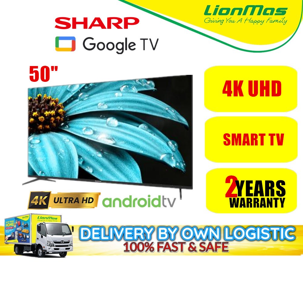 SHARP 50" 4K UHD Android Smart LED TV | Shopee Malaysia