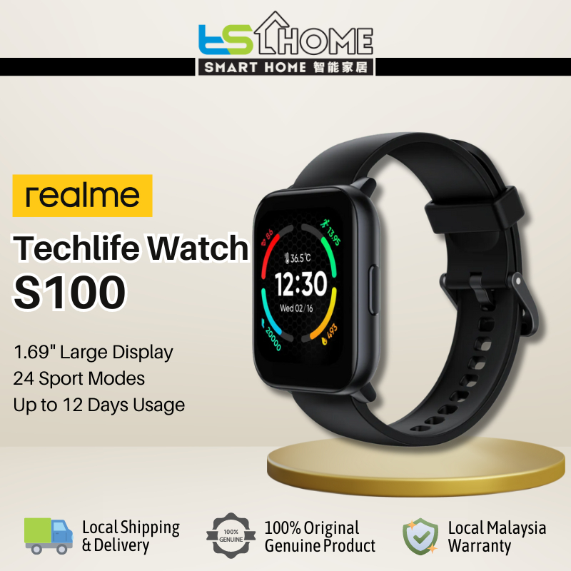 Realme TechLife Watch S100 Smartwatch (1.69") | Shopee Malaysia