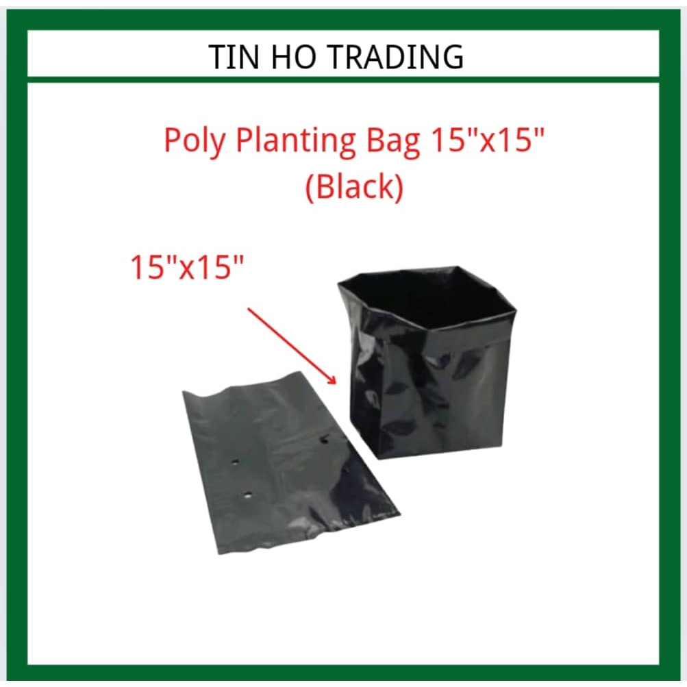 POLY PLANTING BAG 15"X15" (BLACK) | Shopee Malaysia
