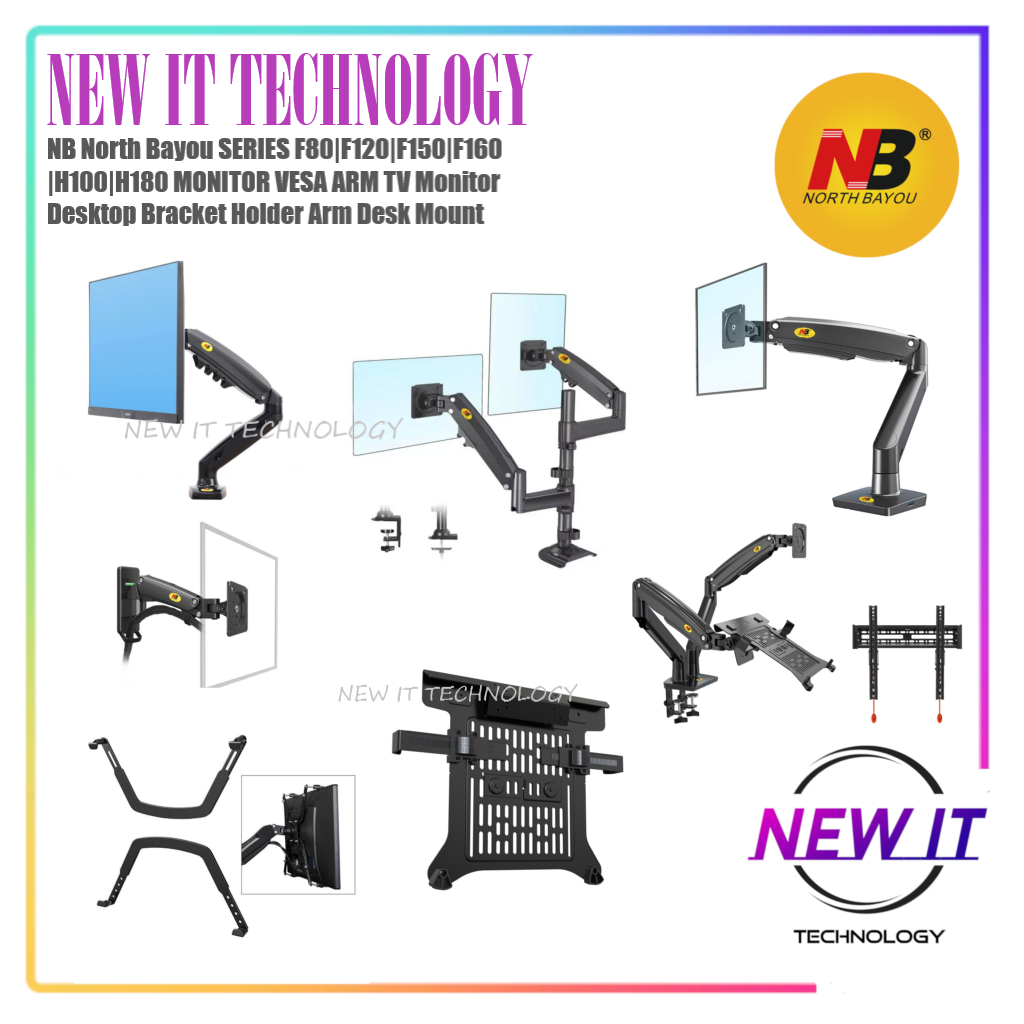 NB North Bayou SERIES F80|F120|F150|F160|H100|H180 MONITOR VESA ARM TV ...