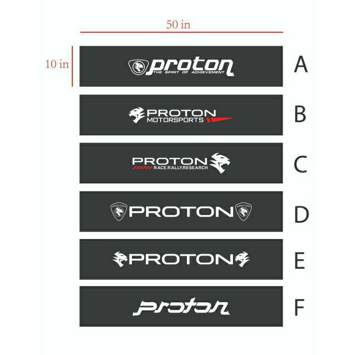 Proton windscreen sticker | Shopee Malaysia