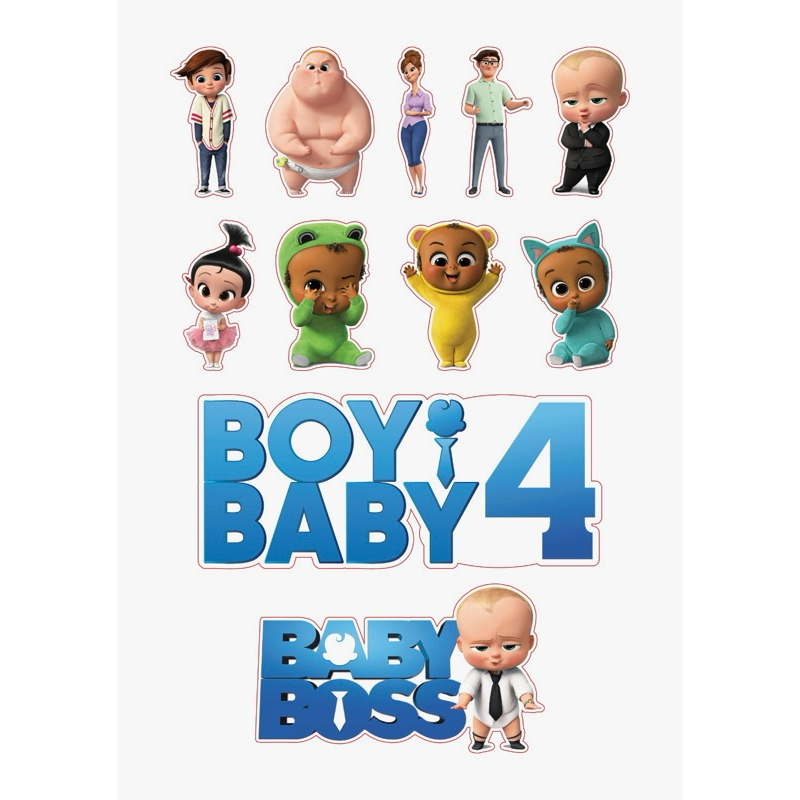 Baby Boss Cake Topper with Custom Name and Age | Shopee Malaysia