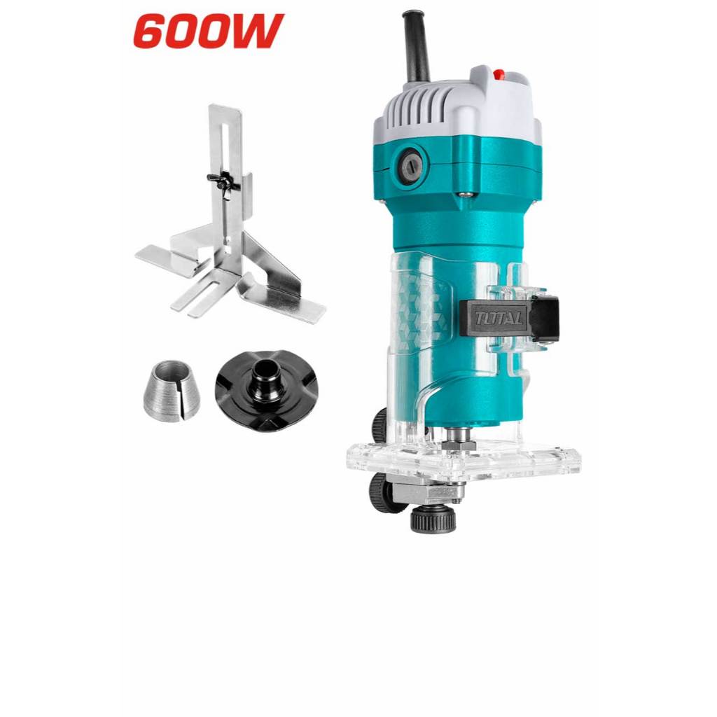 TLT6001 'TOTAL' LAMINATE TRIMMER 600W WITH 6MM & 1/4" COLLETS | Shopee ...