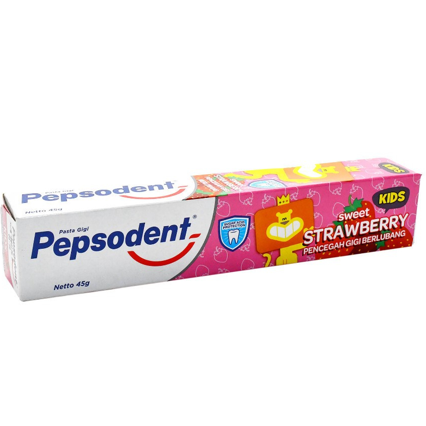 Pepsodent Sweet Strawberry Kid's Toothpaste (45g) | Shopee Malaysia