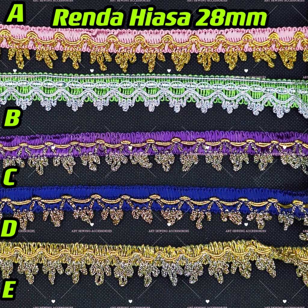 1 Meter Renda Hiasa/Renda Langsir/Haisan Dulang/Indian Lace/Decoration ...