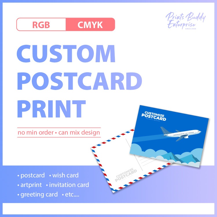 [Print-Own-Design] Post card / Postal Card / Travel Card Printing ...