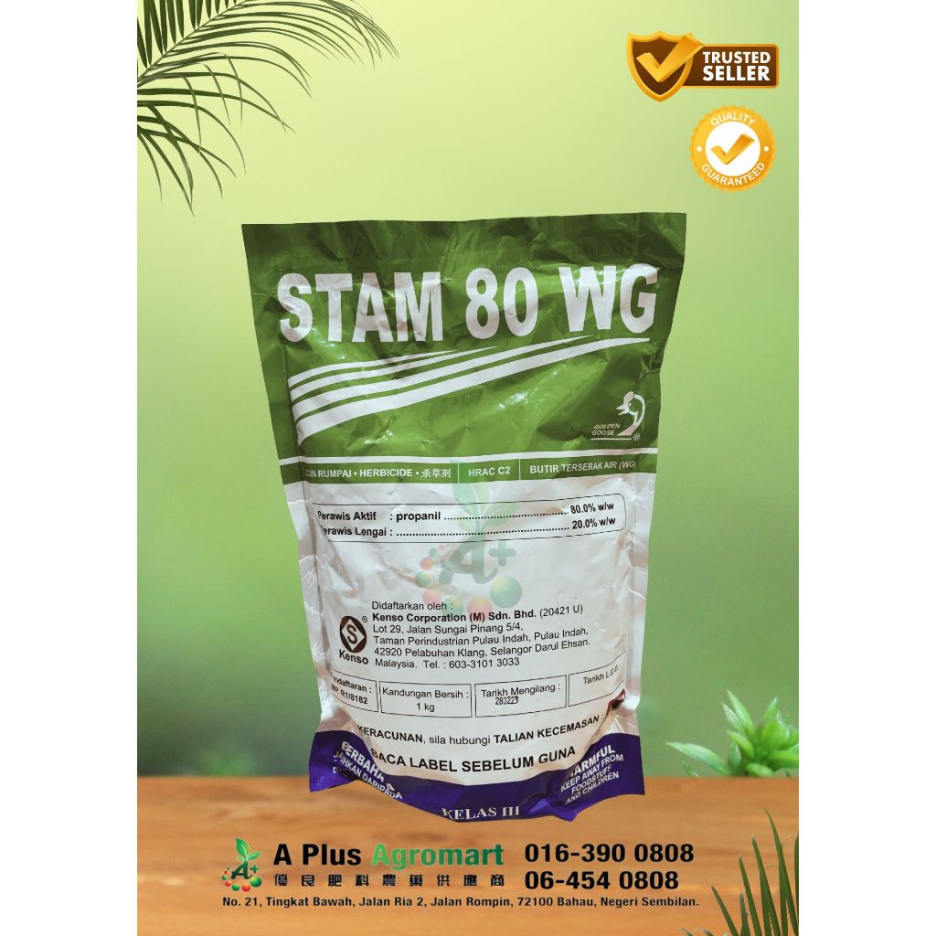 Racun Rumput Propanil 80% STAM 80WG (1kg) | Shopee Malaysia