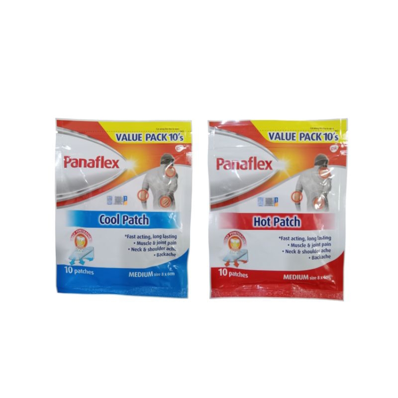 Panaflex Cool Patch 10's ( Cool Patch / Hot Patch ) Medium Saiz 8x6cm ...