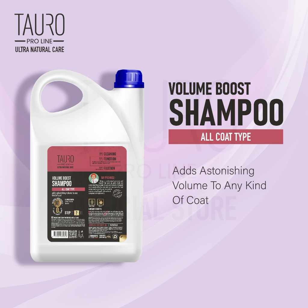 Tauro Pro Line Ultra Natural Care Volume Boost Shampoo (3785ml) | Pet ...