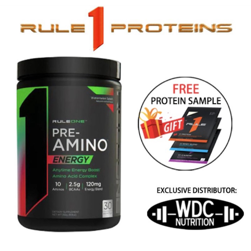Rule 1 Pre Amino 2-in-1 (30 Servings)Amino Acids+Pre Workout - Recovery ...