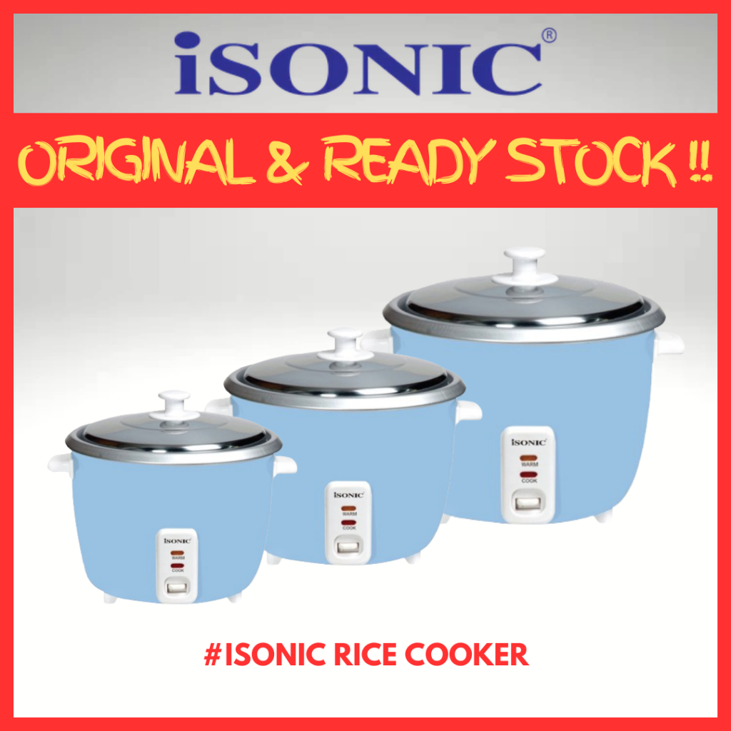 iSONIC Rice Cooker 1.0L / 1.8L / 2.8L IRC-1009 / IRC-1809 / IRC-2809 电饭锅 Periuk Nasi | Shopee ...